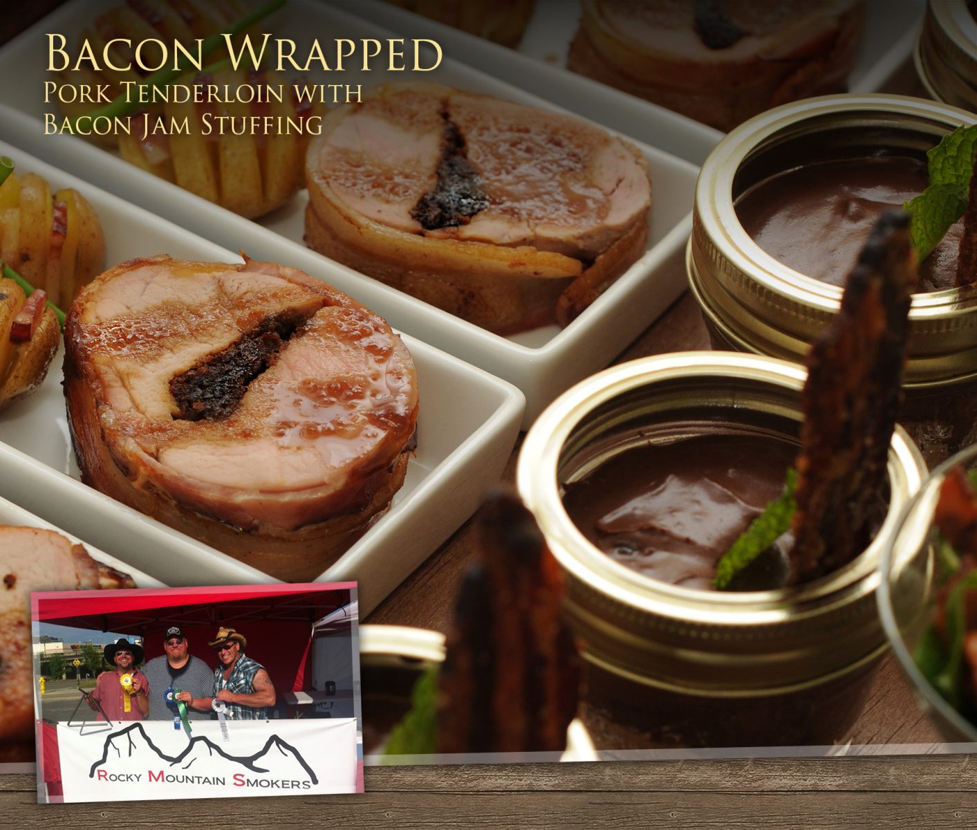 Bacon Wrapped Pork Tenderloin with Bacon Jam Stuffing - Johnston's