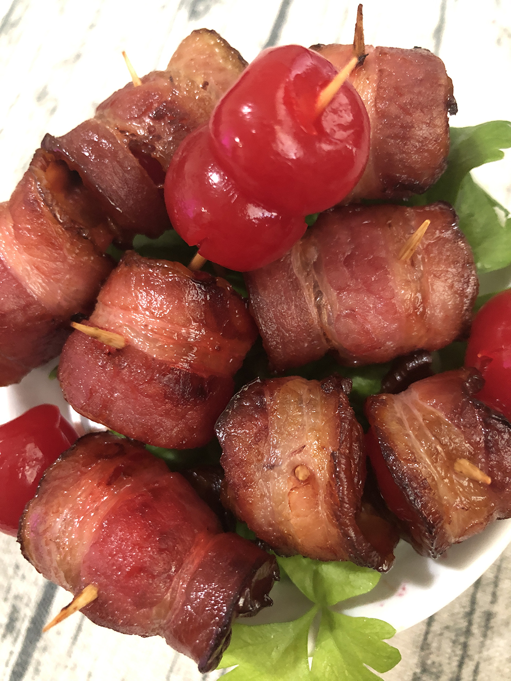 Bacon Wrapped Marachino Cherries - Johnston's