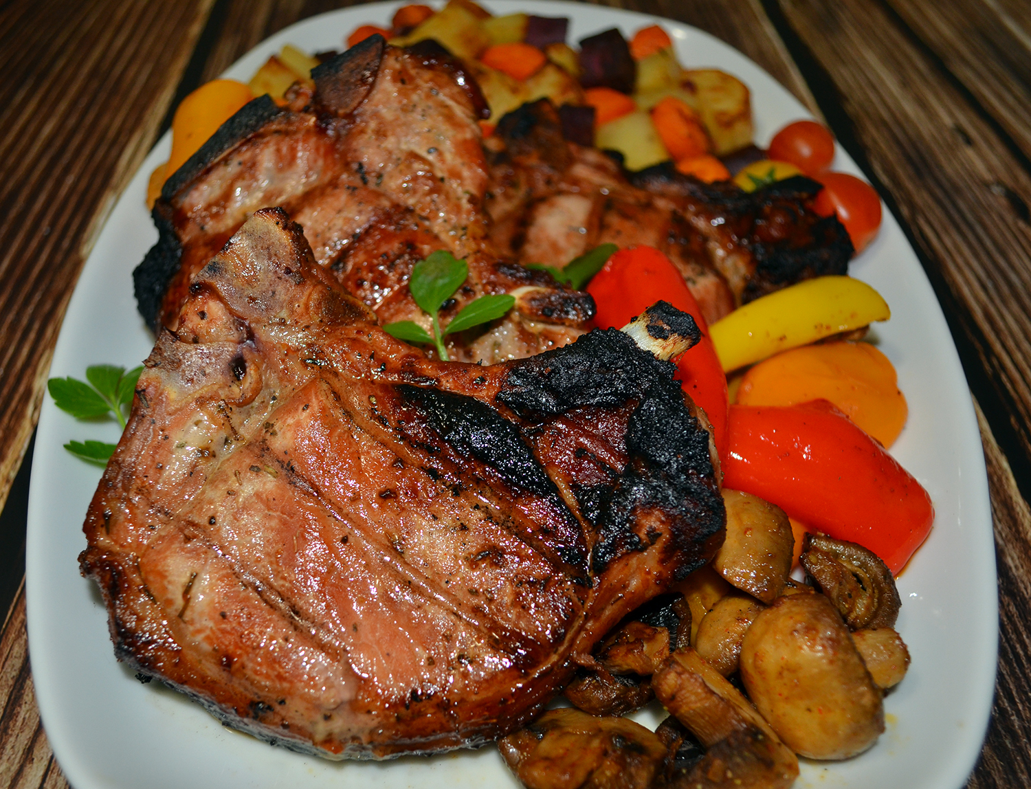 Barbecued Pork Chops - Johnston's