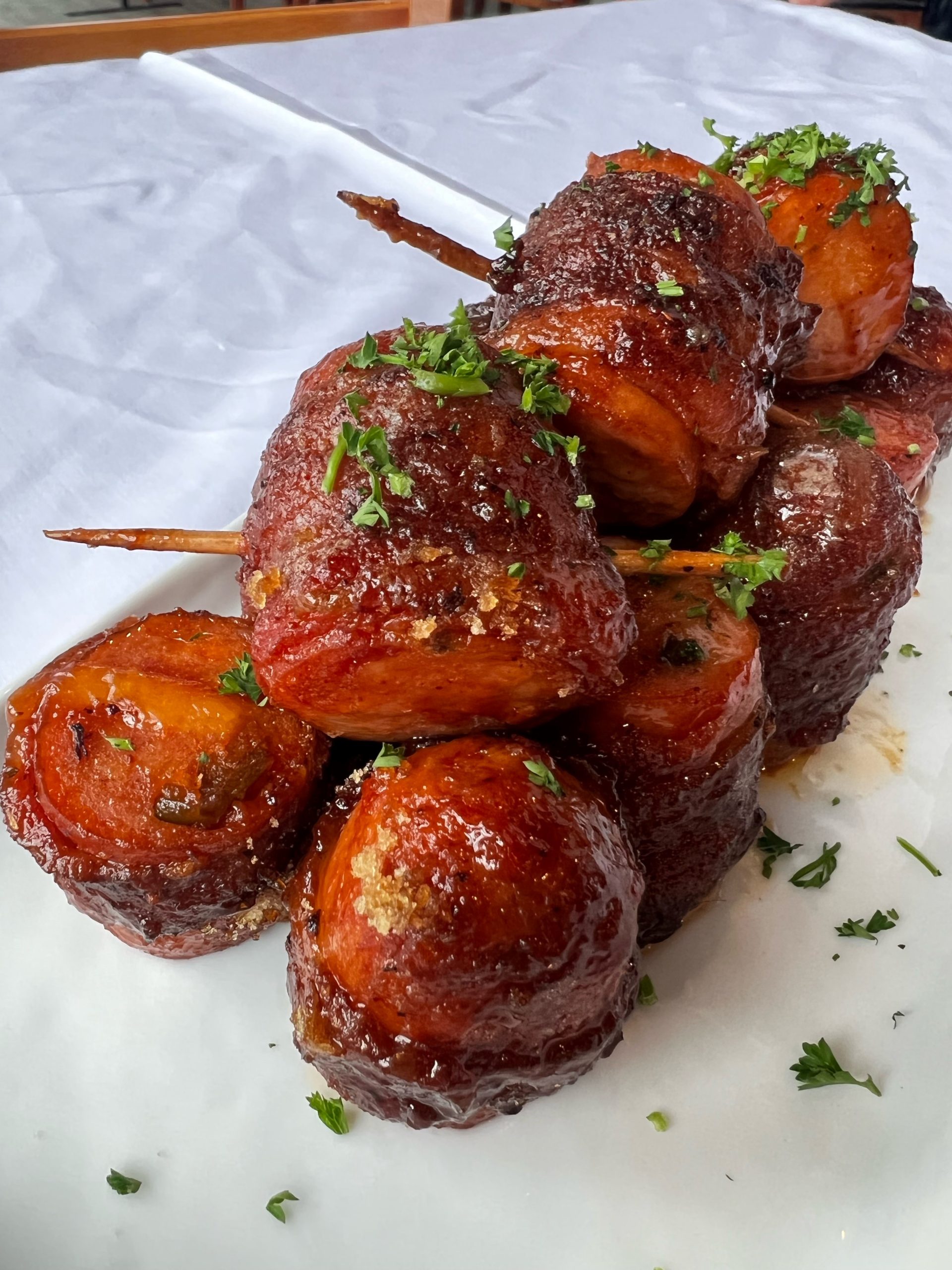 Bacon Wrapped Sausage Bombs - Johnston's